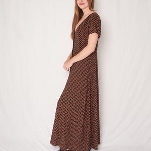 Frye | Dresses | Frye Shortsleeve Buttonfront Floral Maxi Dress | Poshmark